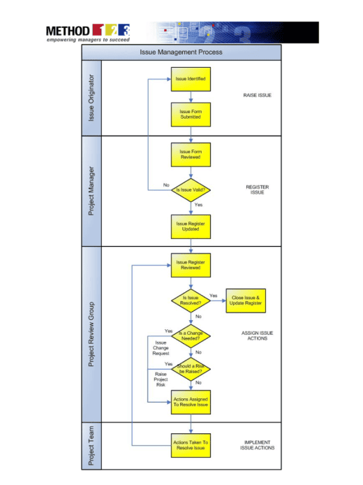 Issue Management Process Template for Project Managers