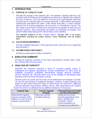 21 Free Capacity Planning Templates – Word, Google Docs