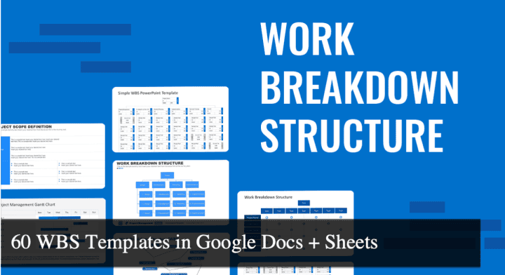 60 Work Breakdown Structure Templates (WBS)
