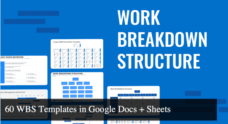 60 Work Breakdown Structure Templates (WBS)