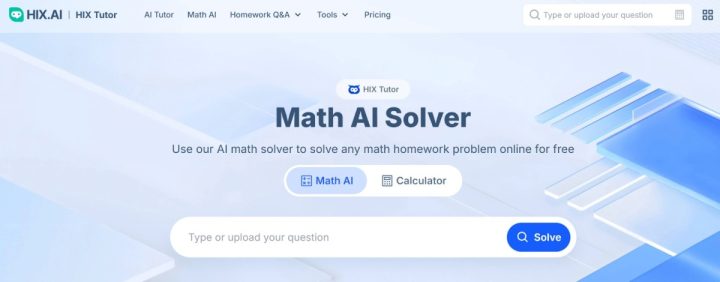 Excel in Mathematics with HIX Math AI Problem Solver