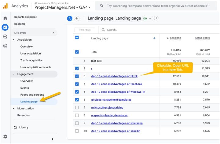 GA4 Page Opener: Chrome Extension for Google Analytics