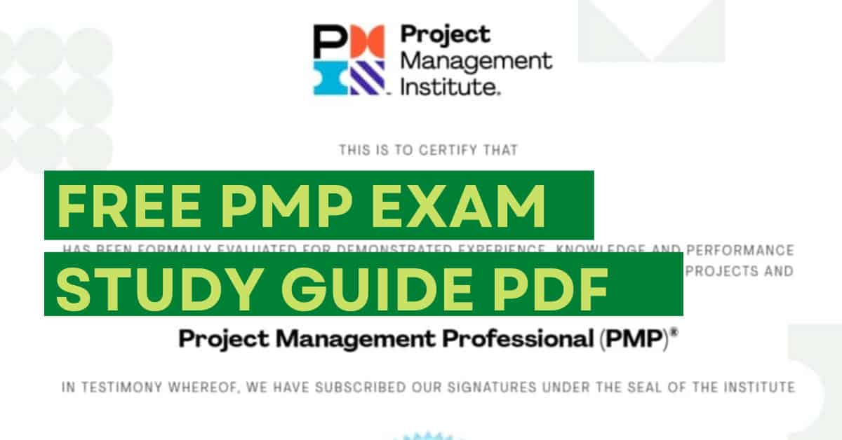 Free PMP Exam Study Guide Tips