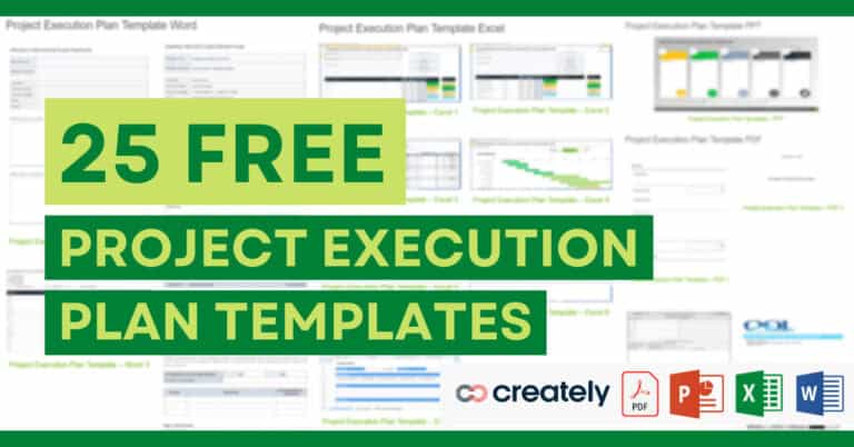 25 x Project Execution Plan Template – Word, Excel