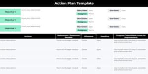 34 Free Action Plan Templates – Google, Word, Excel