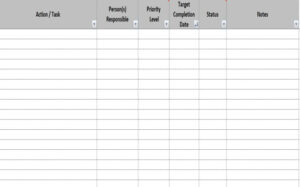 34 Free Action Plan Templates – Google, Word, Excel