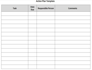 34 Free Action Plan Templates – Google, Word, Excel