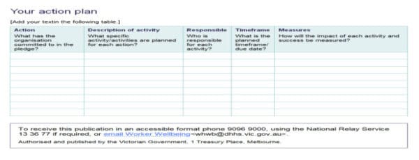 34 Free Action Plan Templates – Google, Word, Excel