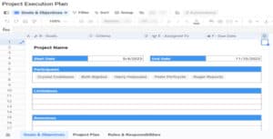 25 x Project Execution Plan Template – Word, Excel