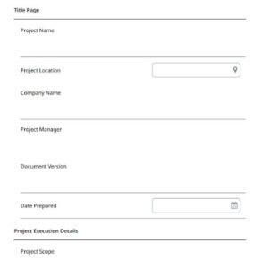 25 x Project Execution Plan Template – Word, Excel