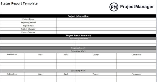 5 Free Project Status Report Templates