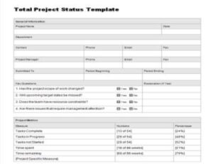33 x Agile Status Report Templates Word, Excel, Google