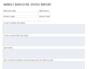 33 x Agile Status Report Templates Word, Excel, Google