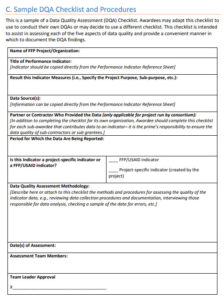 19 x Data Quality Checklist Template – Word, PDF