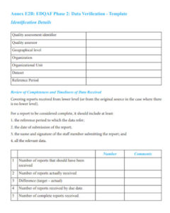 19 x Data Quality Checklist Template – Word, PDF