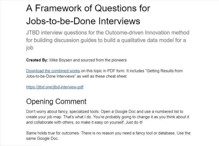 17 FREE Jobs To Be Done Templates – Word, Google Docs