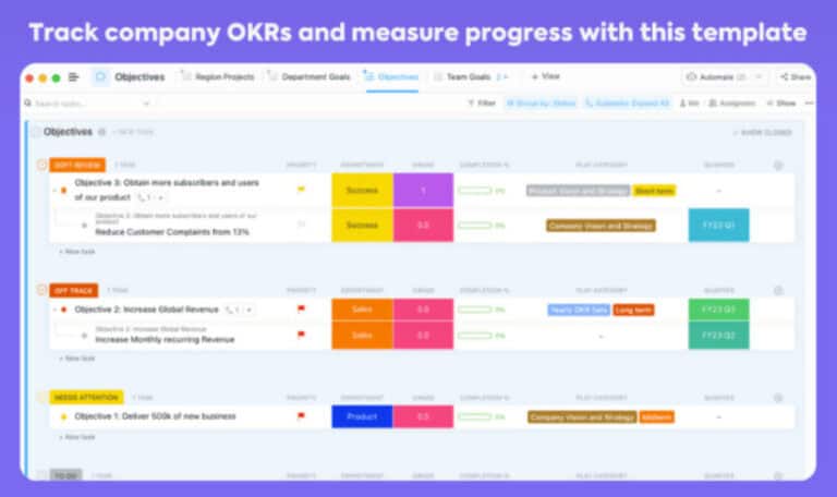 25 Free OKR Templates - Google Docs, Excel, And Powerpoint