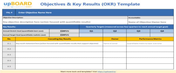 25 Free OKR Templates - Google Docs, Excel, And Powerpoint