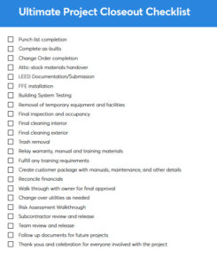 9 Free Project Closure Checklist Templates