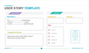 7 x Free User Story Template on Google, Excel, Powerpoint