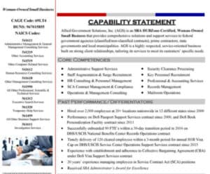 42 x Capability Statement Template – Word, PDF