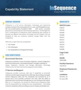 42 x Capability Statement Template – Word, PDF