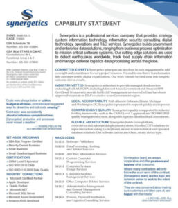 42 x Capability Statement Template – Word, PDF