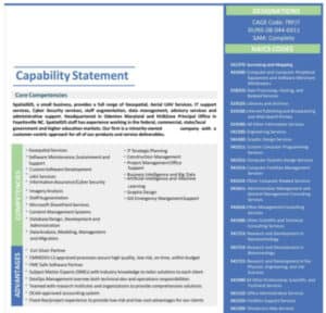 42 x Capability Statement Template – Word, PDF