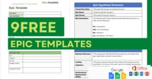 9 x Epic Templates in Agile – FREE on Google Docs, Word, PPT, PDF