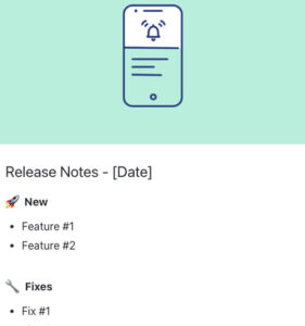 4 Free Release Note Templates