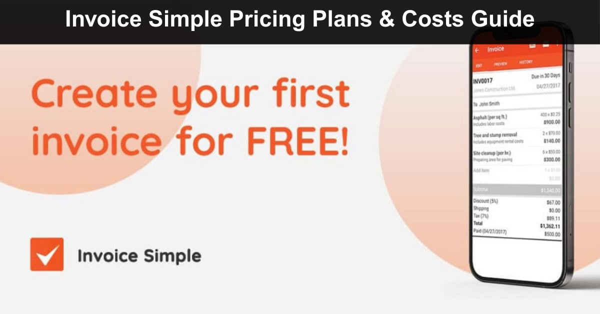Invoice Simple Pricing Plans & Costs Guide
