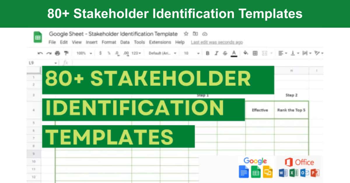 80+ Stakeholder Identification Templates