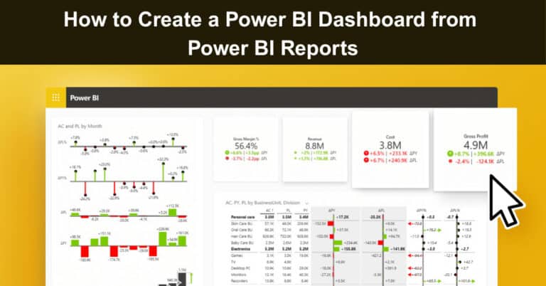 How to Create a Power BI Dashboard from Power BI Reports (Step-by-Step ...