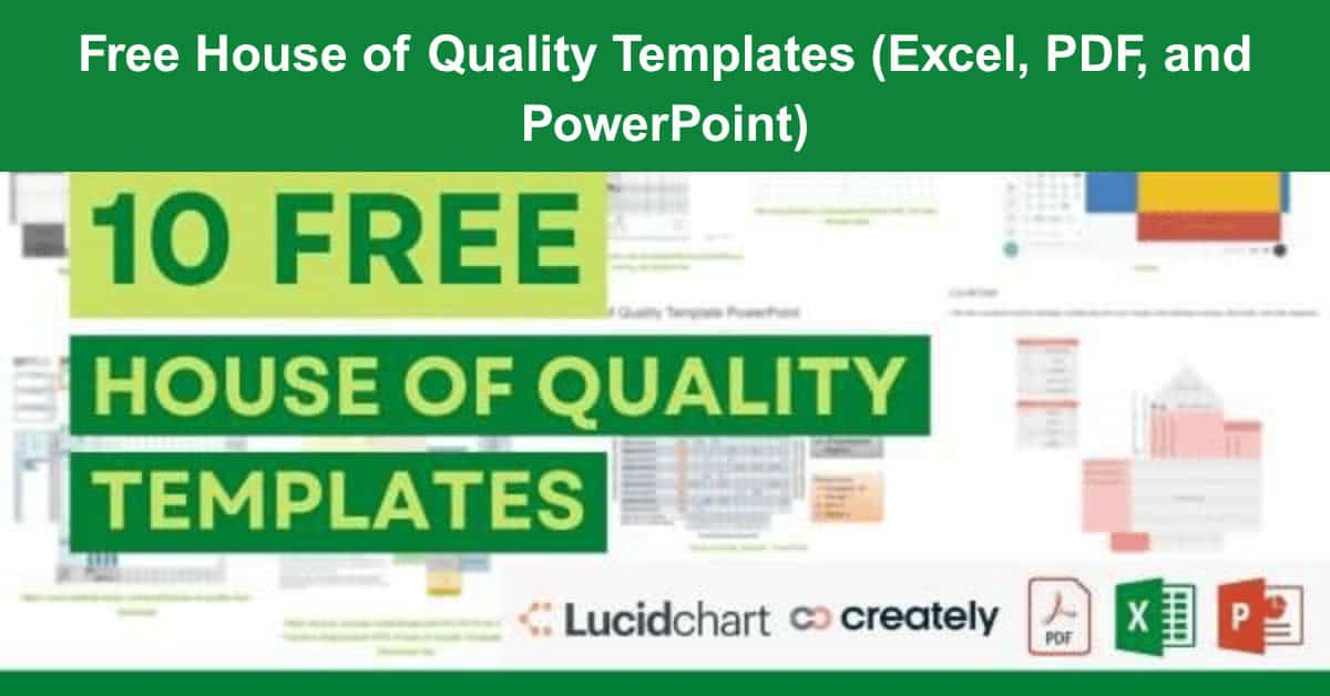 Free House of Quality Templates (Excel, PDF, and PowerPoint)