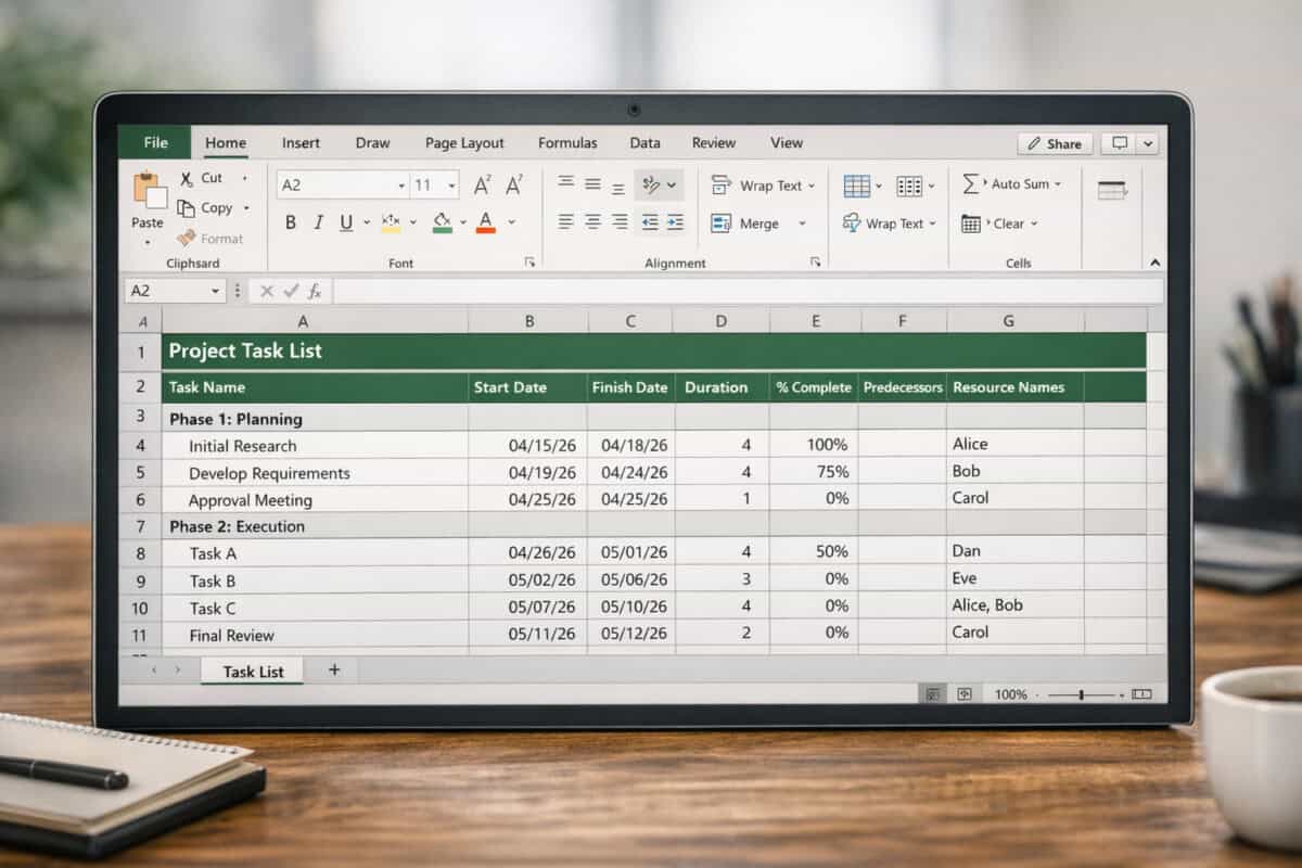 Microsoft Project Tutorial: Import Excel Into Microsoft Project (Planner)
