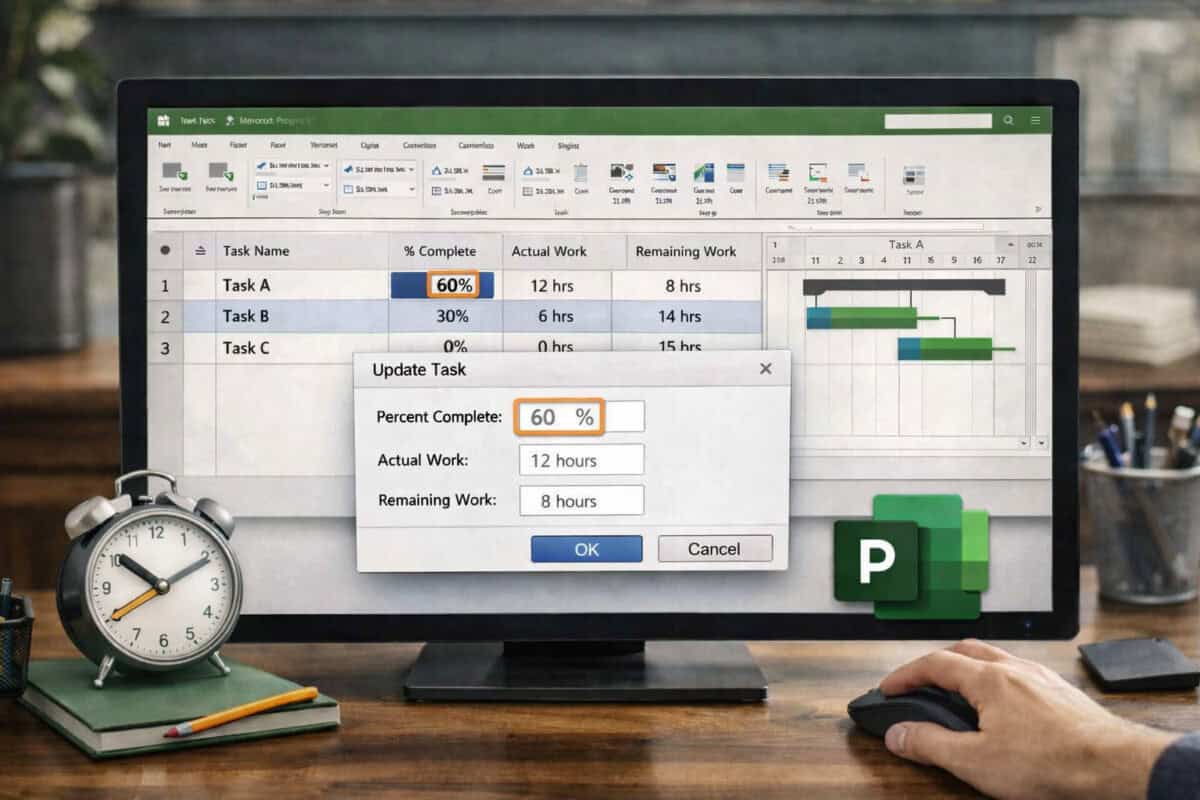 Microsoft Project Tutorial: How to Track Percent Complete